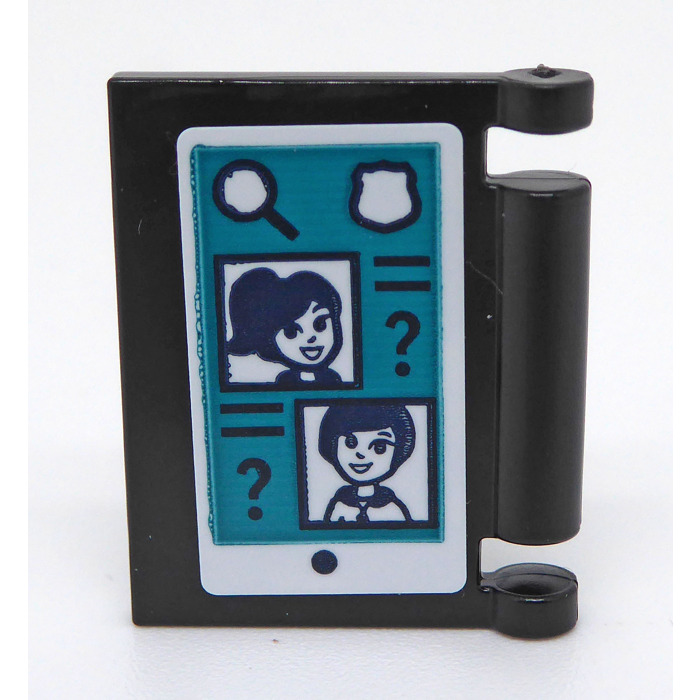 LEGO Black Book Cover with Phone Contact Sticker (24093) | Brick Owl ...