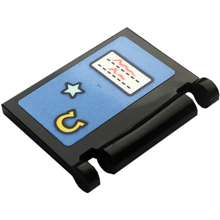 LEGO Black Book Cover with Star, Horseshoe, Label Sticker (24093 ...
