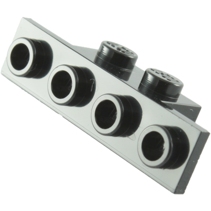 LEGO Black Bracket 1 x 2 - 1 x 4 with Square Corners (2436) | Brick Owl ...