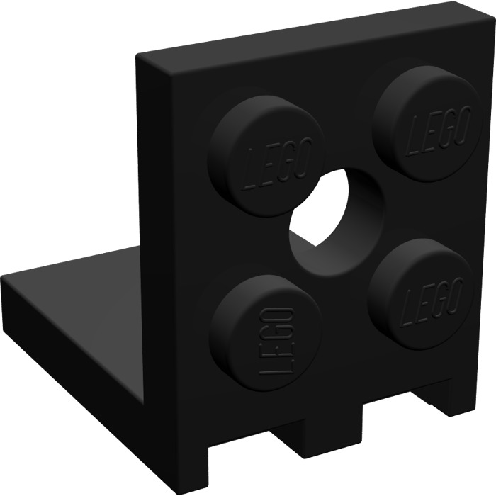 LEGO Black Bracket 2 x 2 - 2 x 2 Up (3956 / 35262) | Brick Owl - LEGO ...