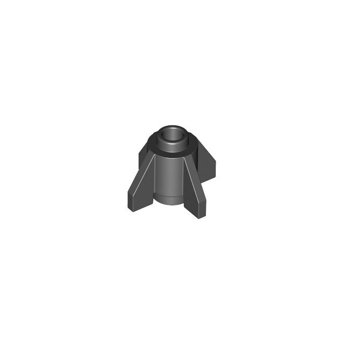 LEGO Black Brick 1 x 1 Round with Fins (4588 / 52394) | Brick Owl ...