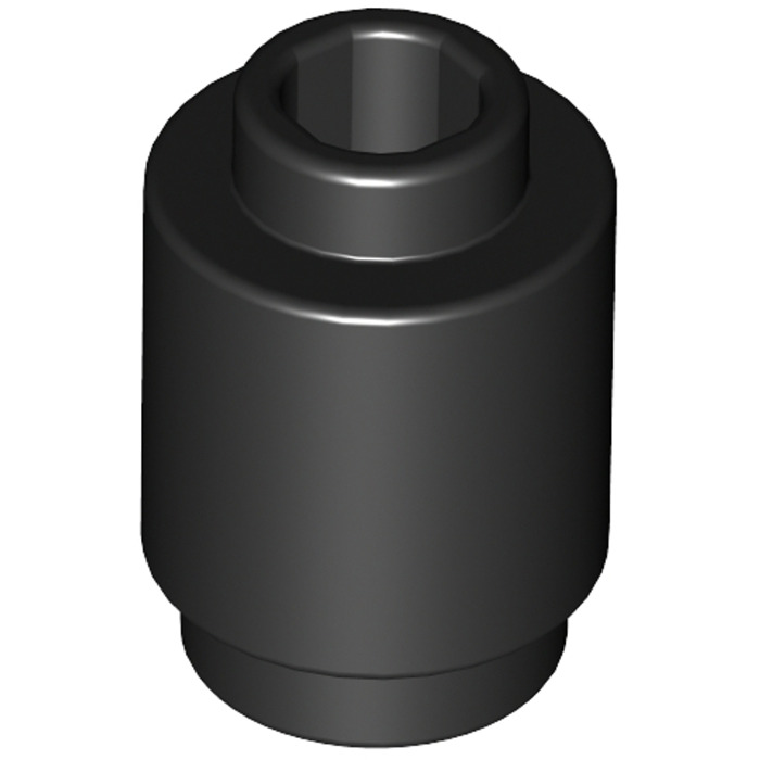 LEGO Black Brick 1 x 1 Round with Open Stud (3062 / 35390) | Brick Owl ...