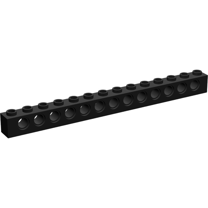 LEGO Black Brick 1 x 14 with Holes (32018) | Brick Owl - LEGO Marketplace