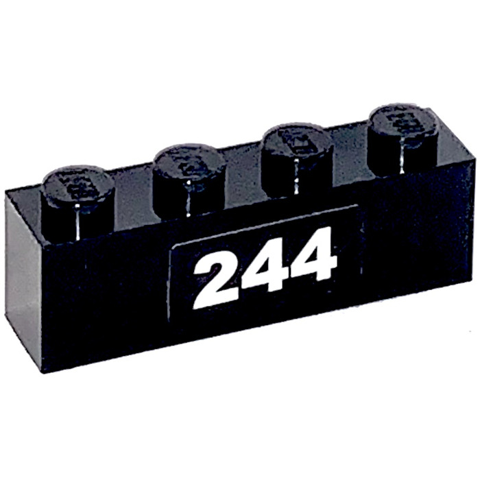 LEGO Brick 1 x 4 with '244' Sticker (3010) | Brick Owl - LEGO Marketplace