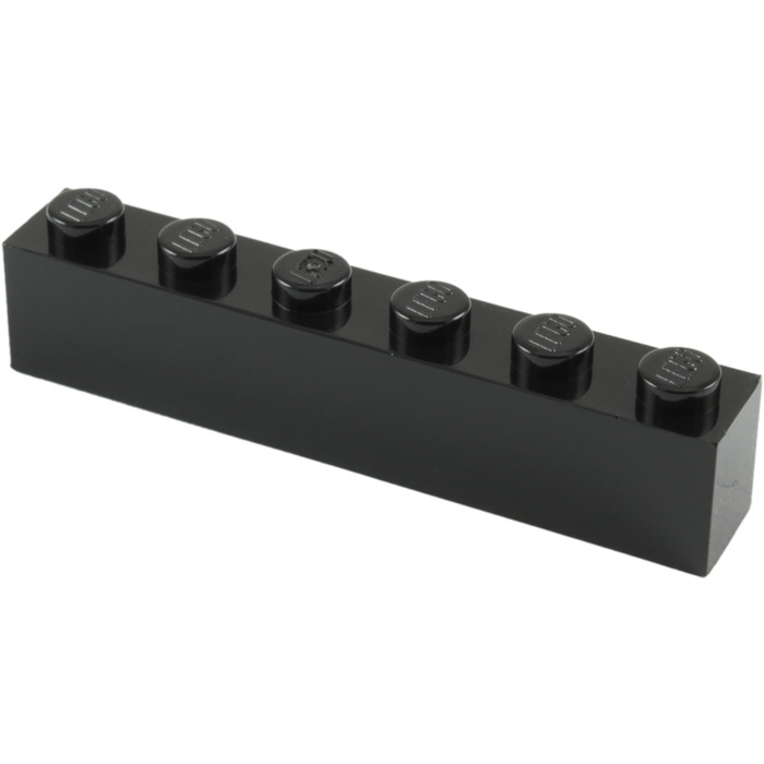LEGO Black Brick 1 x 6 (3009 / 30611) | Brick Owl - LEGO Marketplace