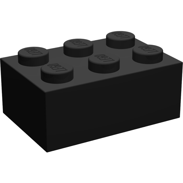 LEGO Black Brick 2 x 3 (3002) | Brick Owl - LEGO Marketplace