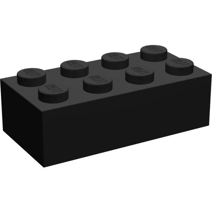 LEGO Brick 2 x 4 without Cross Supports with Frosted Horizontal Line ...