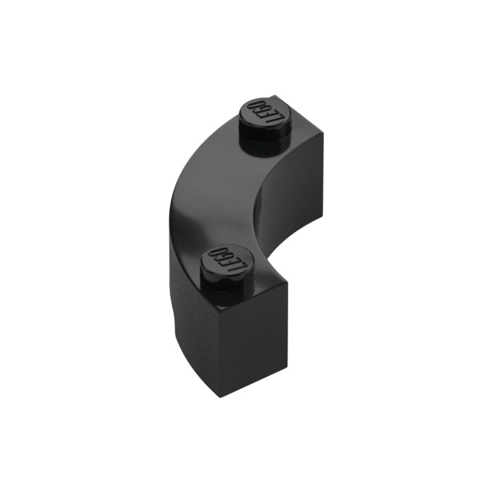 LEGO Black Brick 3 x 3 Round Corner (5152) | Brick Owl