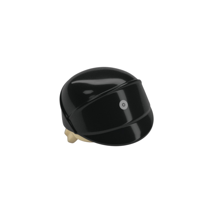 LEGO Black Cap with Short Bill with Imperial Silver Code Disk and Tan ...