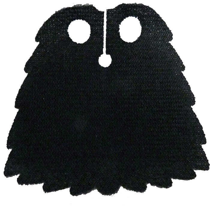 LEGO Black Cape with Ragged Edges (110631) | Brick Owl - LEGO Marketplace
