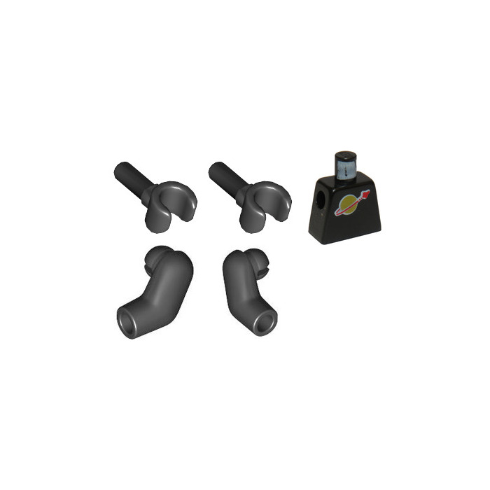 LEGO Black Classic Space Torso (973 / 88585) | Brick Owl - LEGO Marketplace