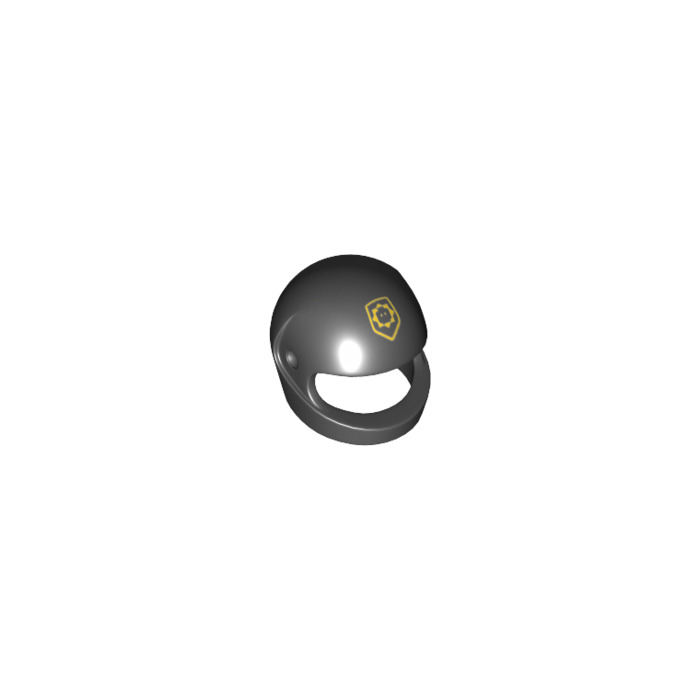 LEGO Crash Helmet with Robo SWAT Minifigure Head Logo (16579 / 30124 ...