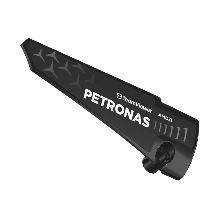 LEGO Curved Panel 5 Left with ‘PETRONAS’, ‘AMD’ and ‘TeamViewer ...