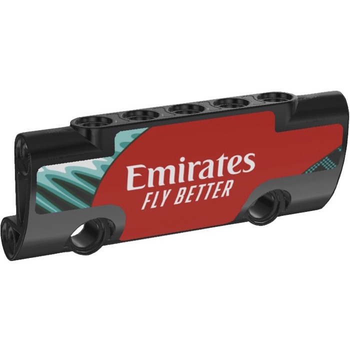LEGO Curved Panel 7 x 3 with ‘Emirates FLY BETTER’ (Left) Sticker ...