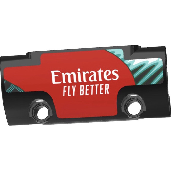 LEGO Curved Panel 7 x 3 with ‘Emirates FLY BETTER’ (Right) Sticker ...