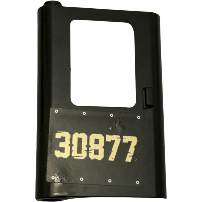 LEGO Sort Dør 1 x 4 x 5 Tog Venstre med '30877' og Rivets Klistermærke ...