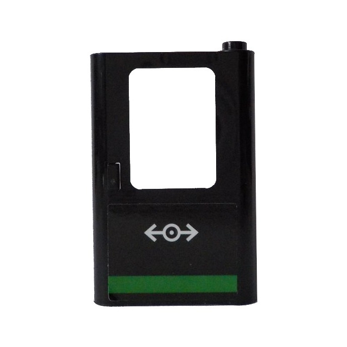 LEGO Black Door 1 x 4 x 5 Train Right with Train Logo and Green ...