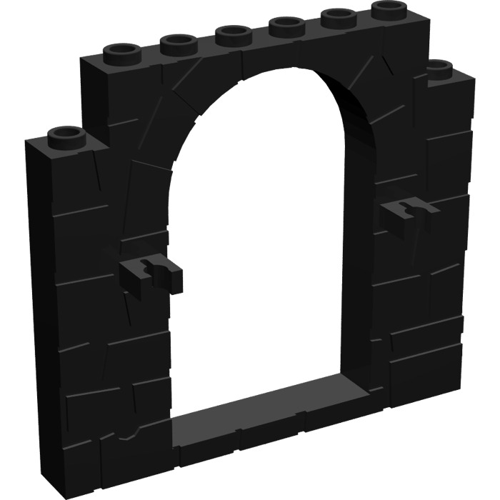 LEGO Black Door Frame 1 x 8 x 6 with Clips (40242) | Brick Owl - LEGO ...