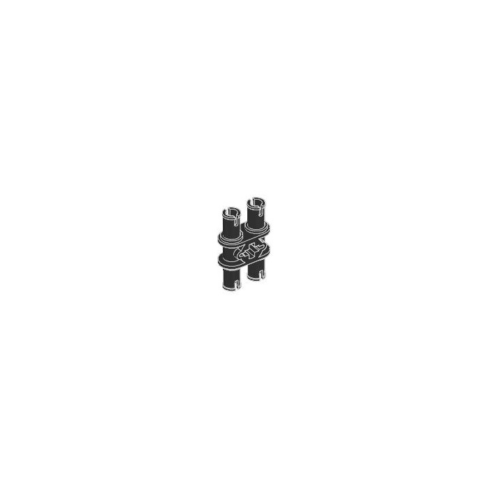 LEGO Black Double Pin with Perpendicular Axlehole (32138 / 65098 ...