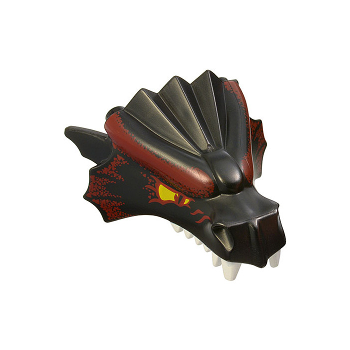 LEGO Dragon Head with Dark Red Scales and Yellow Eyes | Brick Owl ...