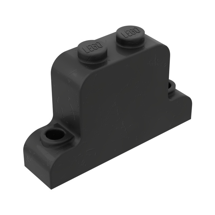 LEGO Black Fabuland Brick 1 x 4 x 2 Car Front | Brick Owl
