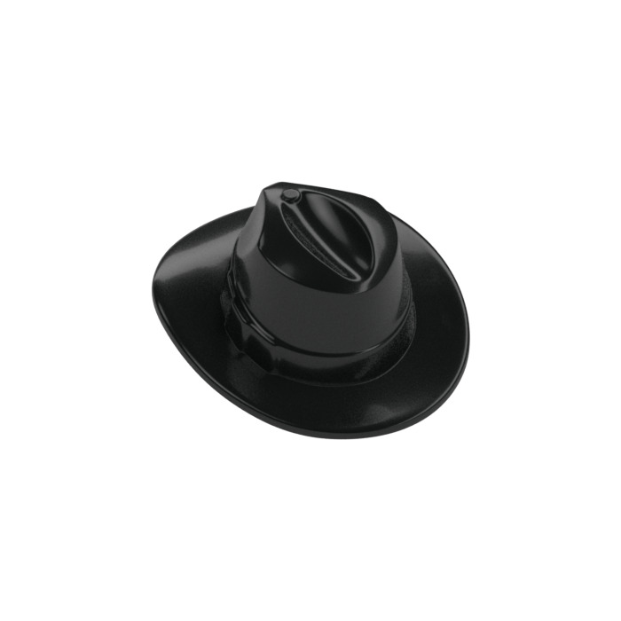 LEGO Black Fedora Hat with Wide Brim (61506 / 88410) | Brick Owl - LEGO ...