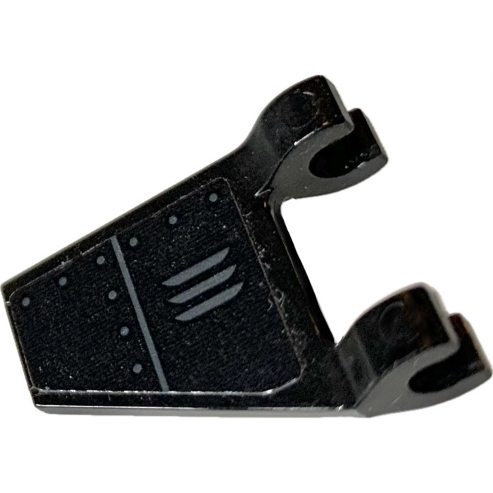 LEGO Black Flag 2 x 2 Angled with Air Vent and Rivets (Model Left ...