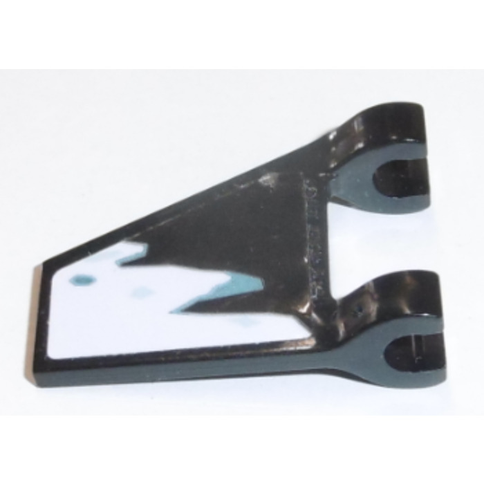 LEGO Black Flag 2 x 2 Angled with Ice (bottom) Sticker without Flared ...