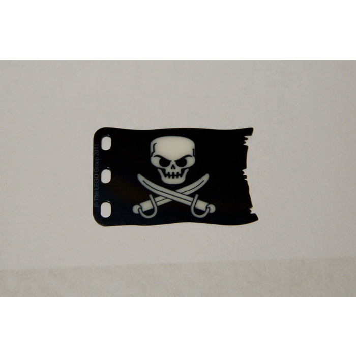 LEGO Black Flag 5 x 8 with White Skull and Crossed Cutlasses (98800 ...