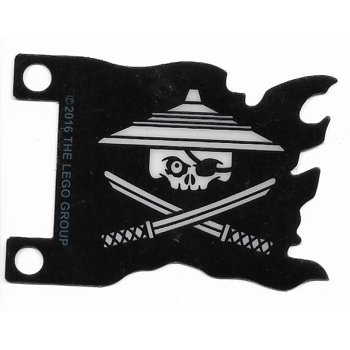 LEGO Black Flag 7 x 5 with Pirate Skull (24724) | Brick Owl - LEGO ...
