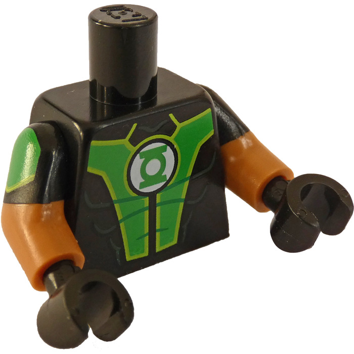 LEGO Black Green Lantern (Simon Baz) Minifig Torso (3814 / 16360 ...