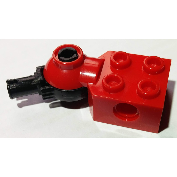 LEGO Black Half Rotation Joint Ball Horizontal + Click Rotation Bushing ...
