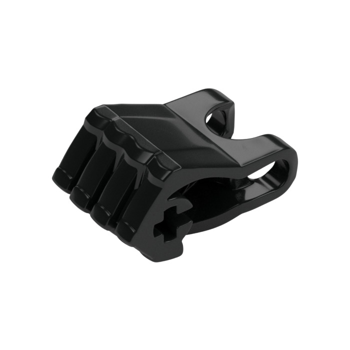 LEGO Black Hand with Joint Socket and Axle Hole with 4 Fingers (93575 ...
