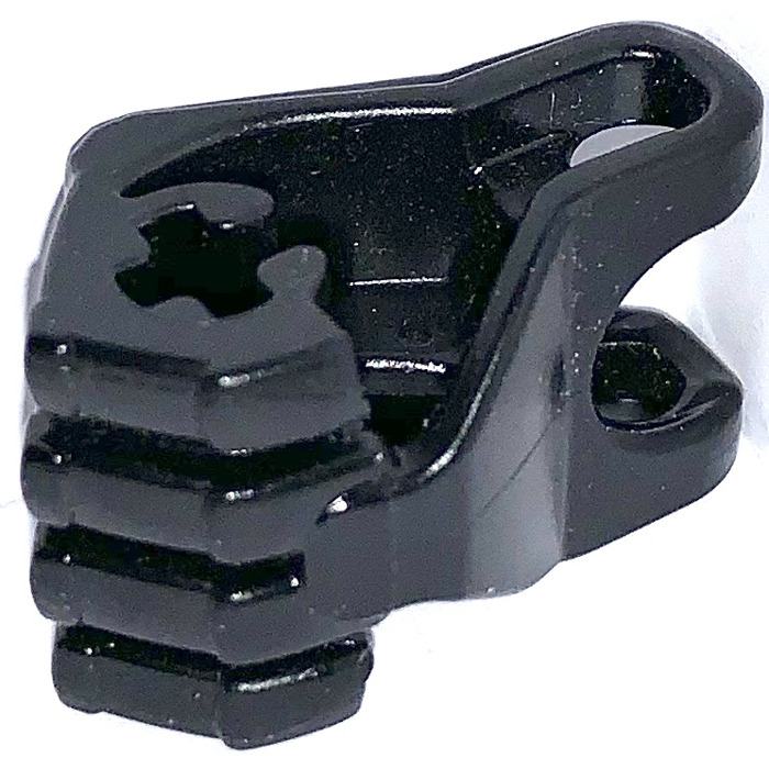 LEGO Black Hand with Joint Socket and Axle Hole with 4 Fingers (93575 ...