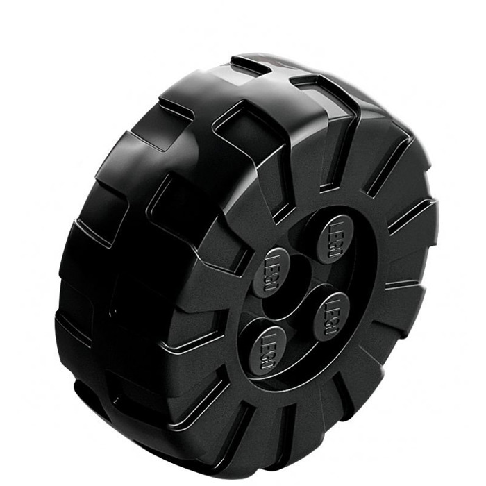 LEGO Black Hard Plastic Wheel Ø36 (3486) | Brick Owl - LEGO Marketplace