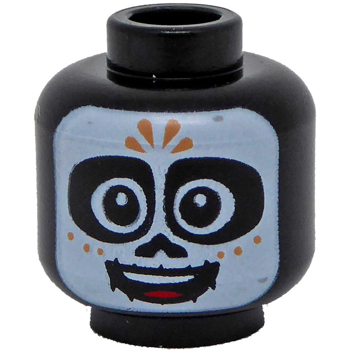 LEGO Black Head with Face Painting White (3626 / 101991) | Brick Owl ...