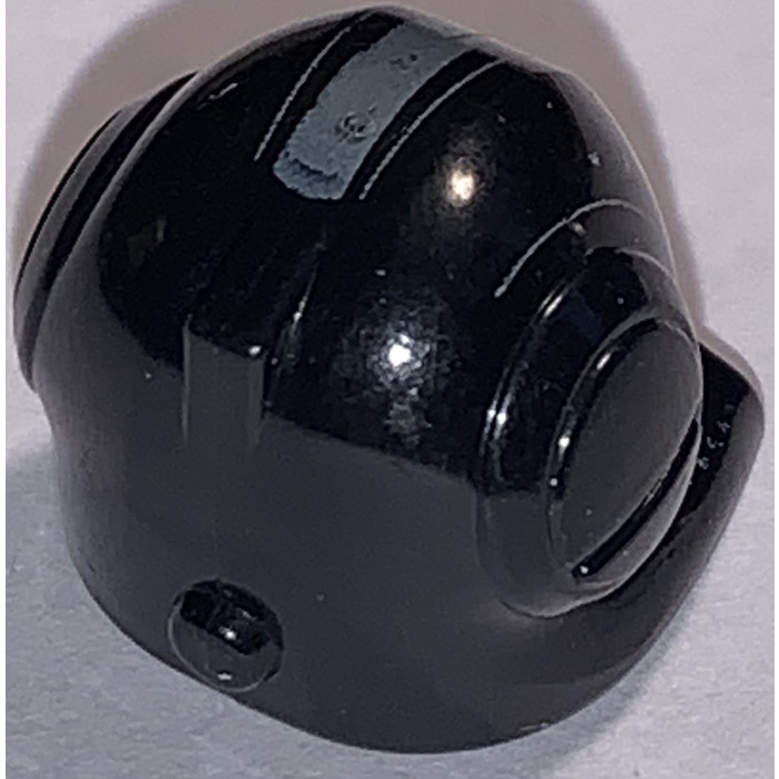 LEGO Black Helmet with Round Ear Pads with Sand Blue and Medium Blue ...