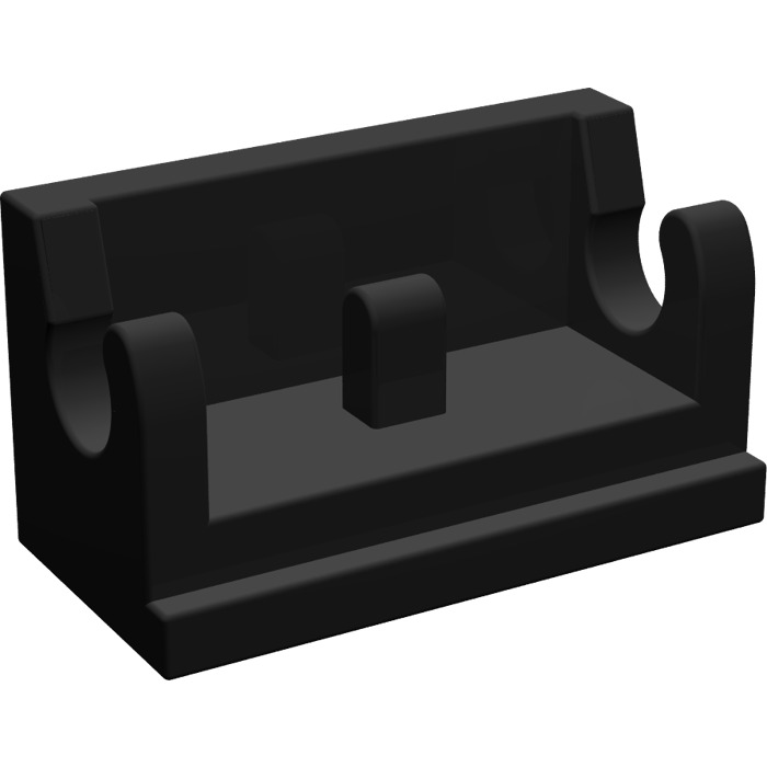 LEGO Black Hinge 1 x 2 Base (3937) | Brick Owl - LEGO Marketplace