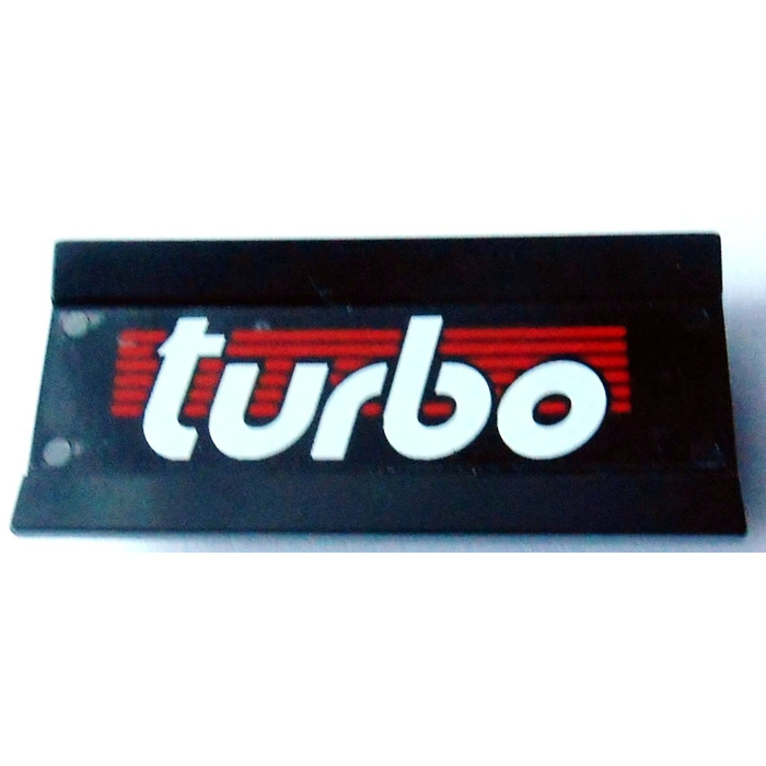 LEGO Black Hinge 6 x 3 with 'turbo' Sticker (2440) | Brick Owl - LEGO ...