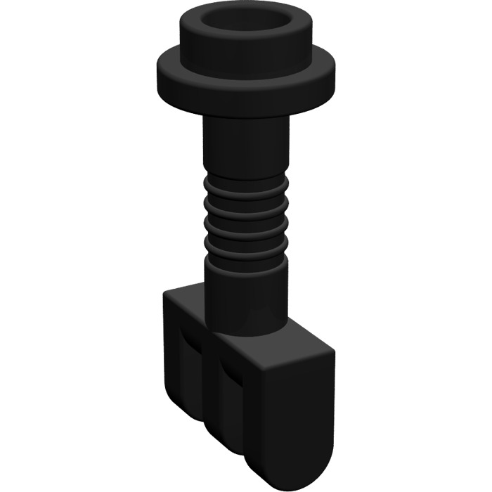 LEGO Black Hinge Bar 2 with 3 Stubs and Top Stud (2433) | Brick Owl ...