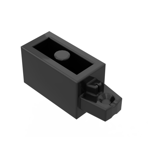 LEGO Black Hinge Brick 1 x 2 with Horizontal Finger (30541 / 53028 ...