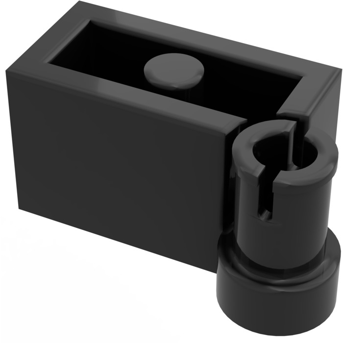 LEGO Black Hinge Brick 1 x 4 Swivel Top (3830 / 65122) | Brick Owl ...