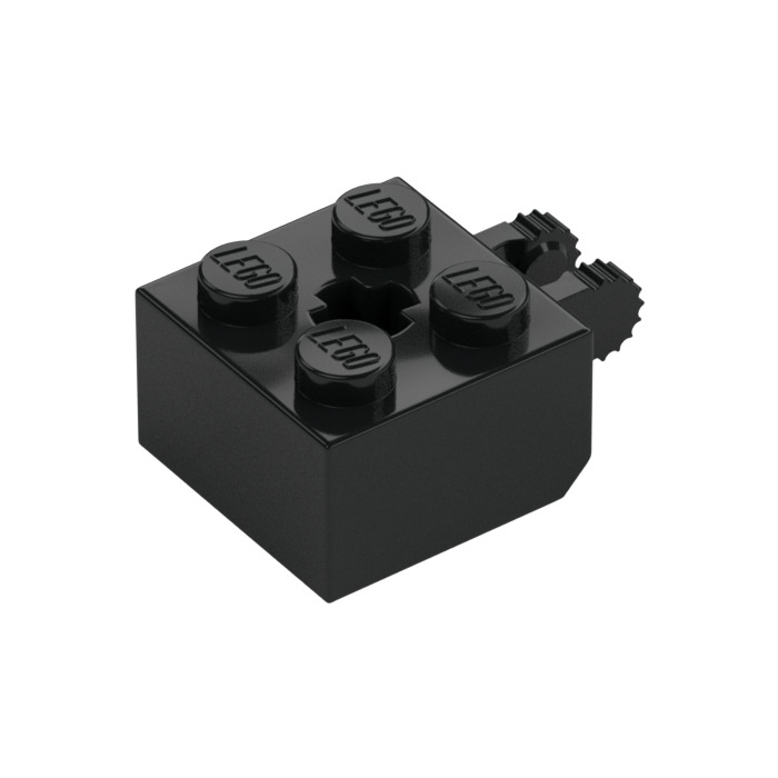 LEGO Black Hinge Brick 2 x 2 with Dual Fingers (40902 / 53029) | Brick Owl