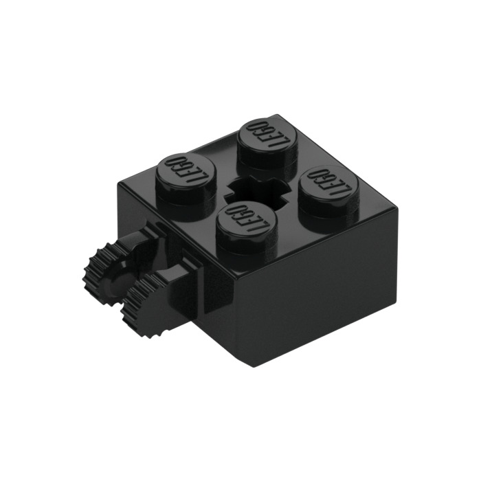 LEGO Black Hinge Brick 2 x 2 with Dual Fingers (40902 / 53029) | Brick ...