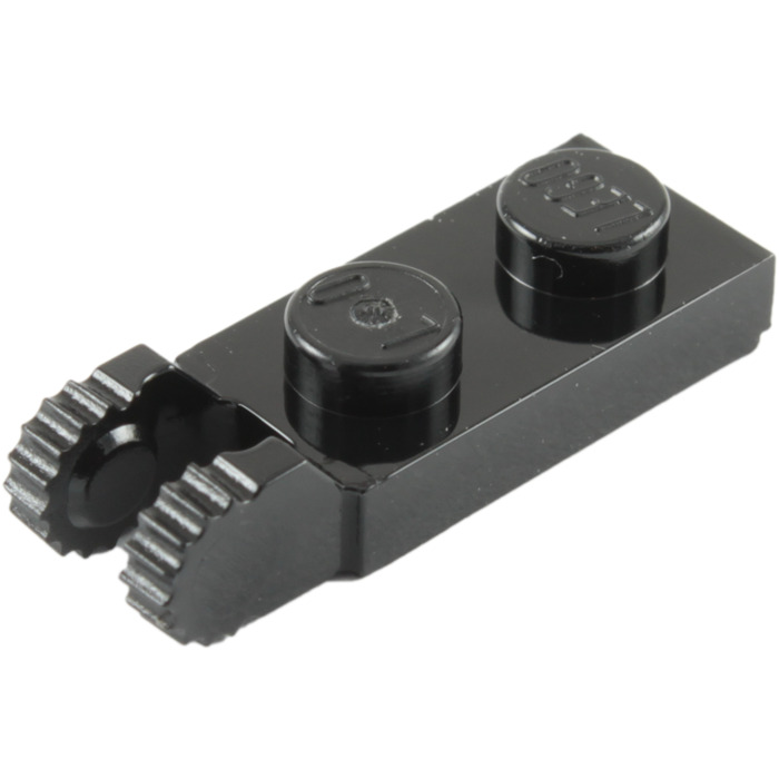 LEGO Black Hinge Plate 1 x 2 with Dual Fingers (44302 / 54657) | Brick ...
