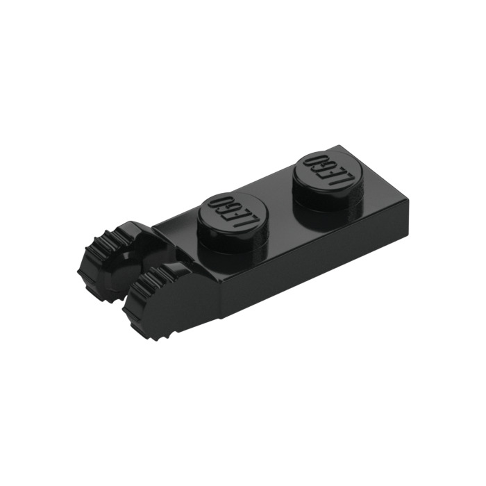 LEGO Black Hinge Plate 1 x 2 with Dual Fingers (44302 / 54657) | Brick ...
