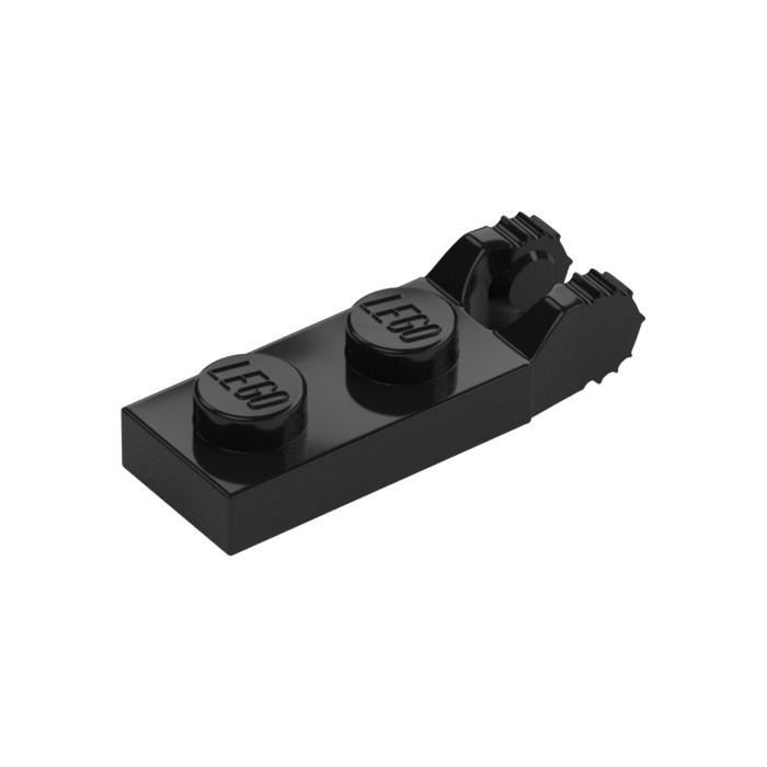 LEGO Black Hinge Plate 1 x 2 with Dual Fingers (44302 / 54657) | Brick Owl