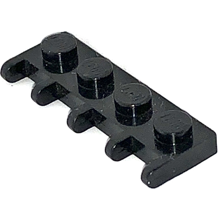 LEGO Black Hinge Plate 1 x 4 with Fingers (4315) | Brick Owl