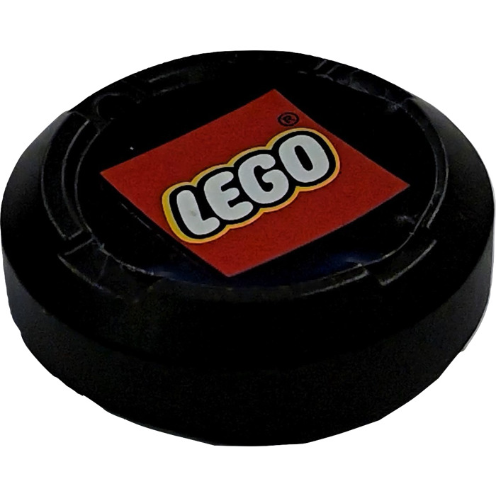 LEGO Hockey Puck (Large) with LEGO Logo Sticker (44848) | Brick Owl ...