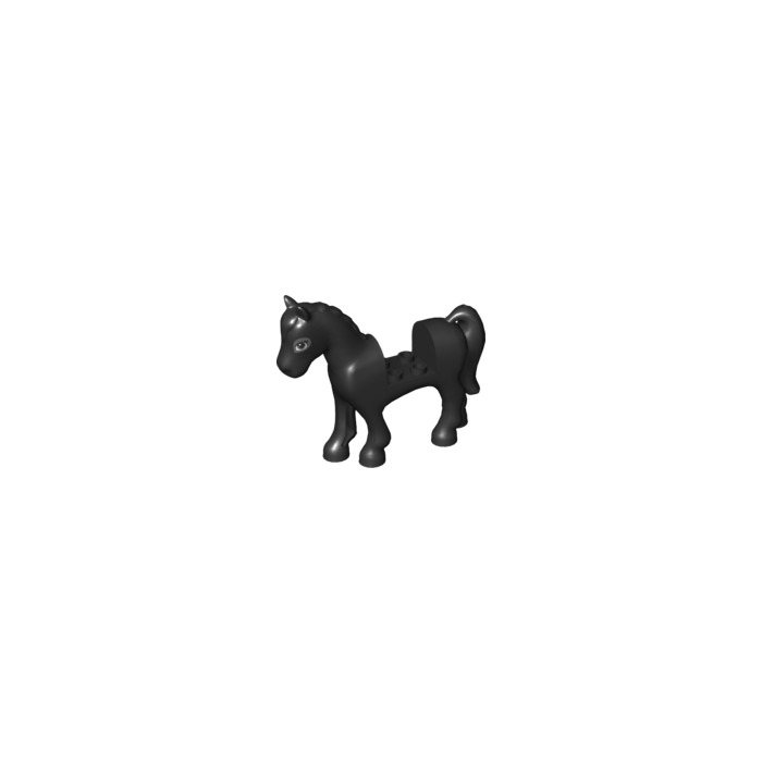 LEGO Black Horse with 2 x 2 Cutout with Black Mane (26552) | Brick Owl ...